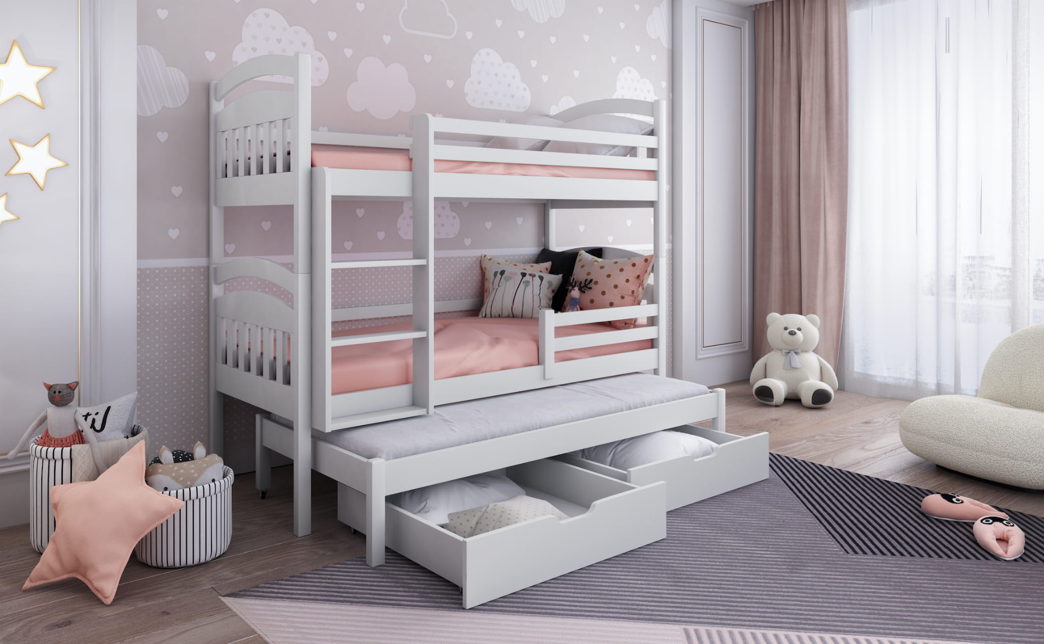 Etagenbett 3 Kinder